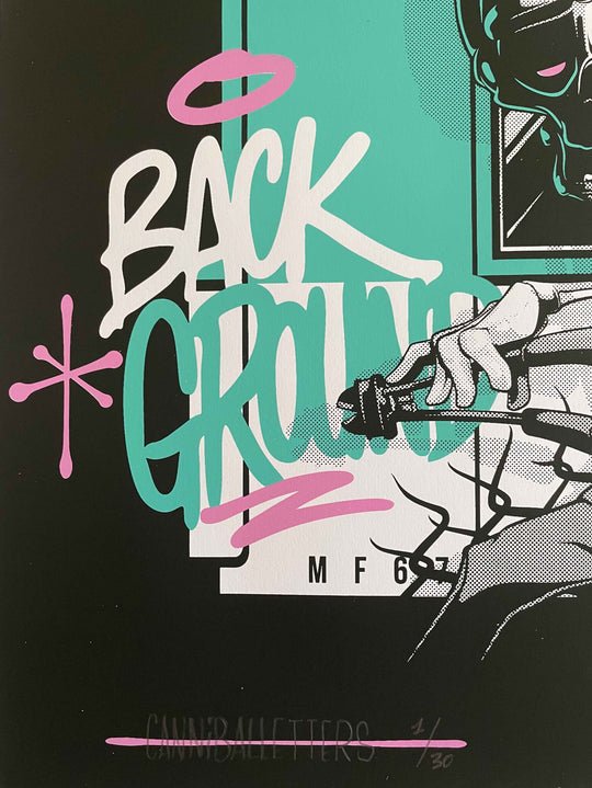 Sérigraphie Pack Cannibal Letters – Background Paris